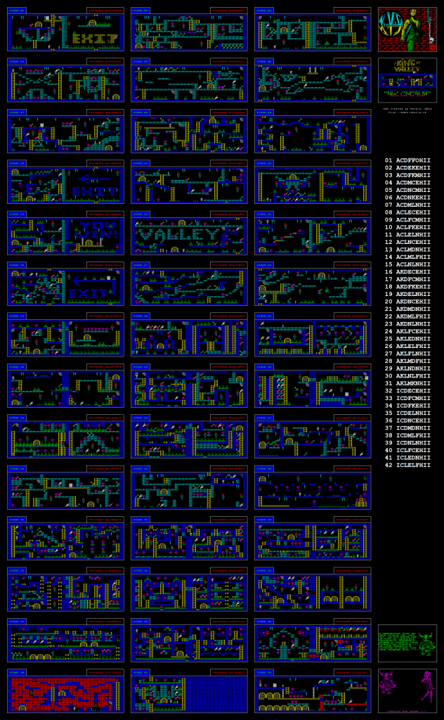 Карты уровней игр ZX-Spectrum – Ugolnik's blog
